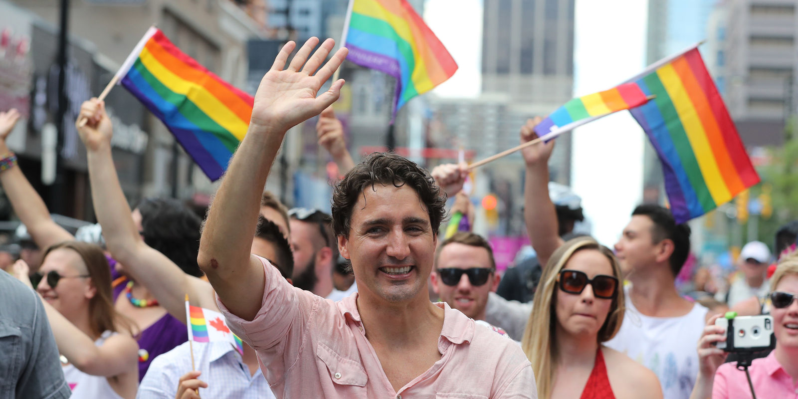 Justin Trudeau Celebrates Gay Pride By Marching In Toronto